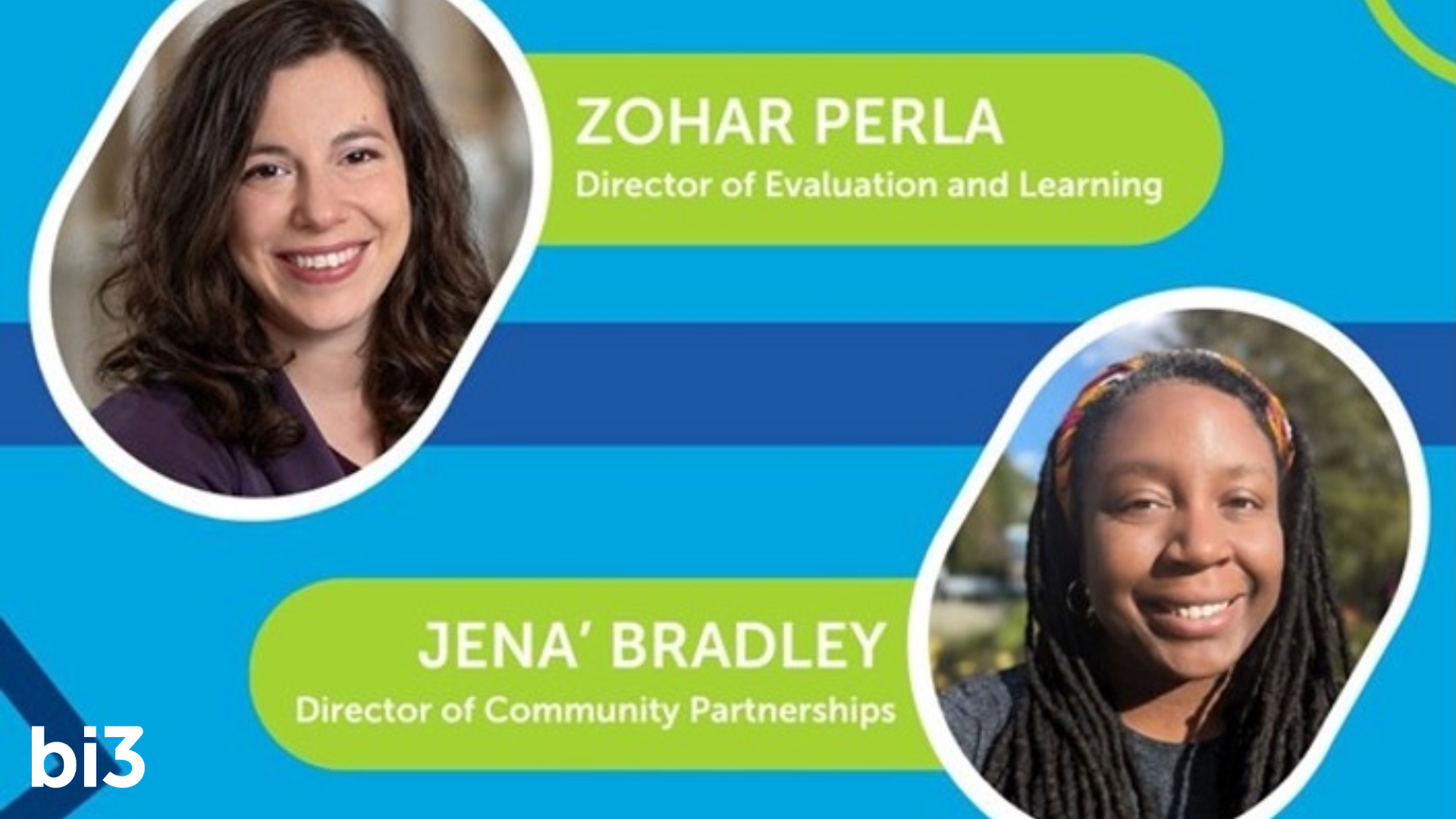 bi3 Team Focus: Jena’ Bradley and Zohar Perla - bi3
